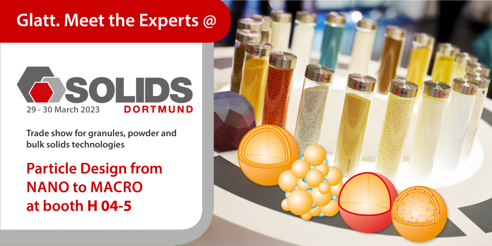 Glatt Particle Design from NANO to MACRO at SOLIDS 2023 - Booth H04-5 ...